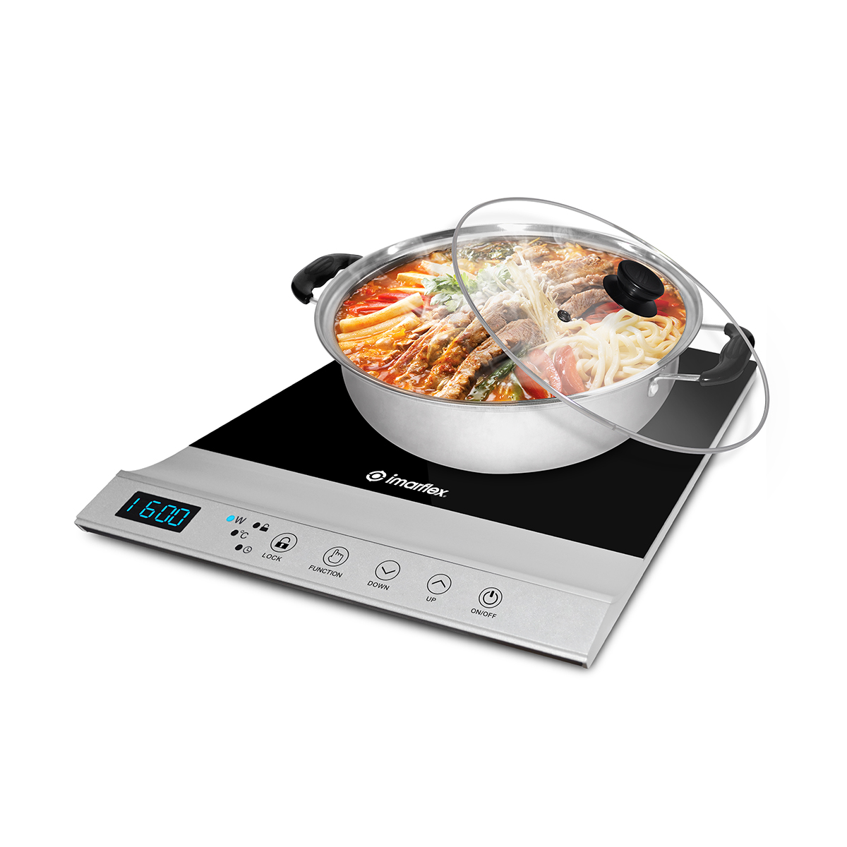 Imarflex Induction Cooker with FREE Stainless Steel Pot (IDX-3100HG ...
