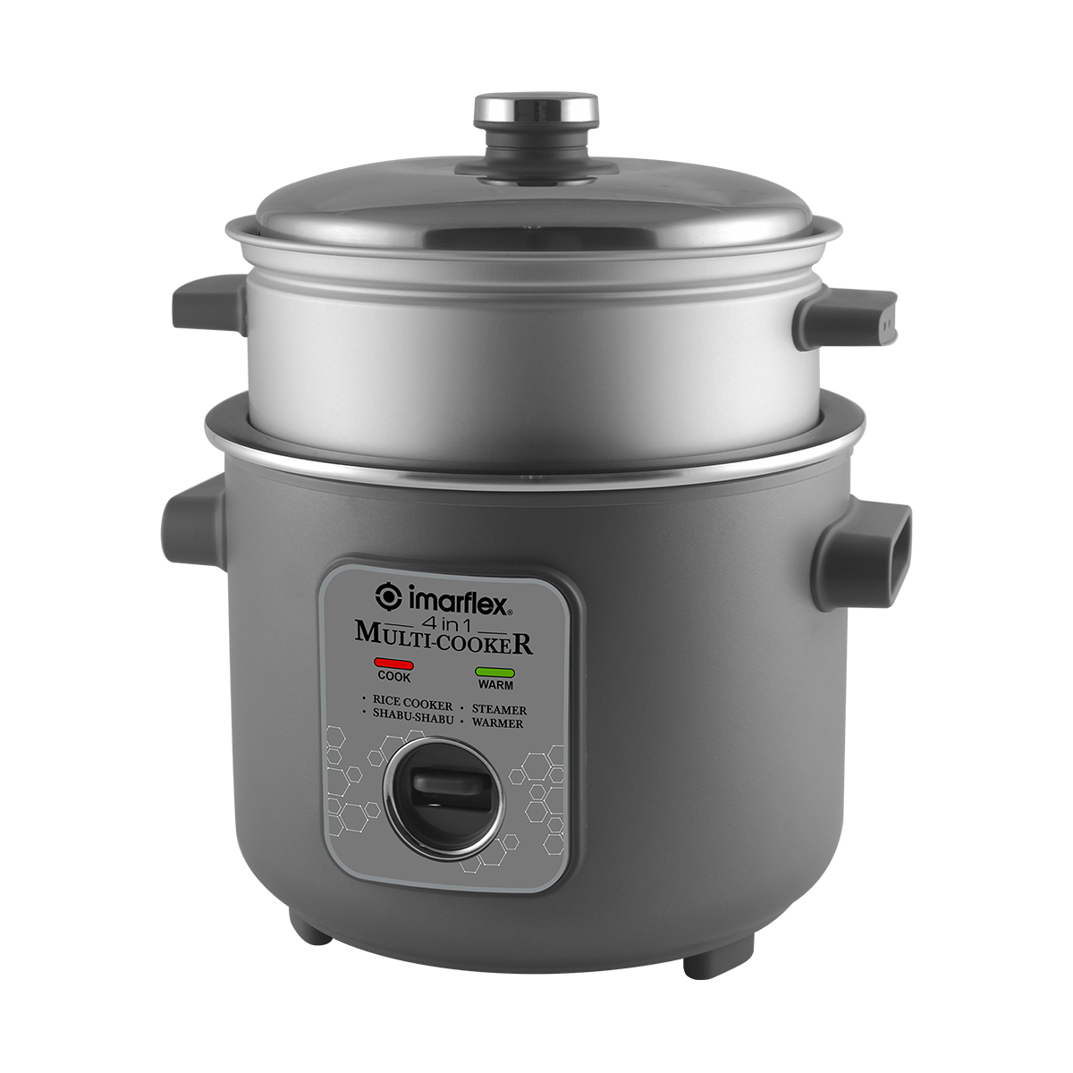 Imarflex 4-in-1 Rice Cooker and Multi-Cooker - 1.5L / 8 Cups (IRC-15L) - Imarflex