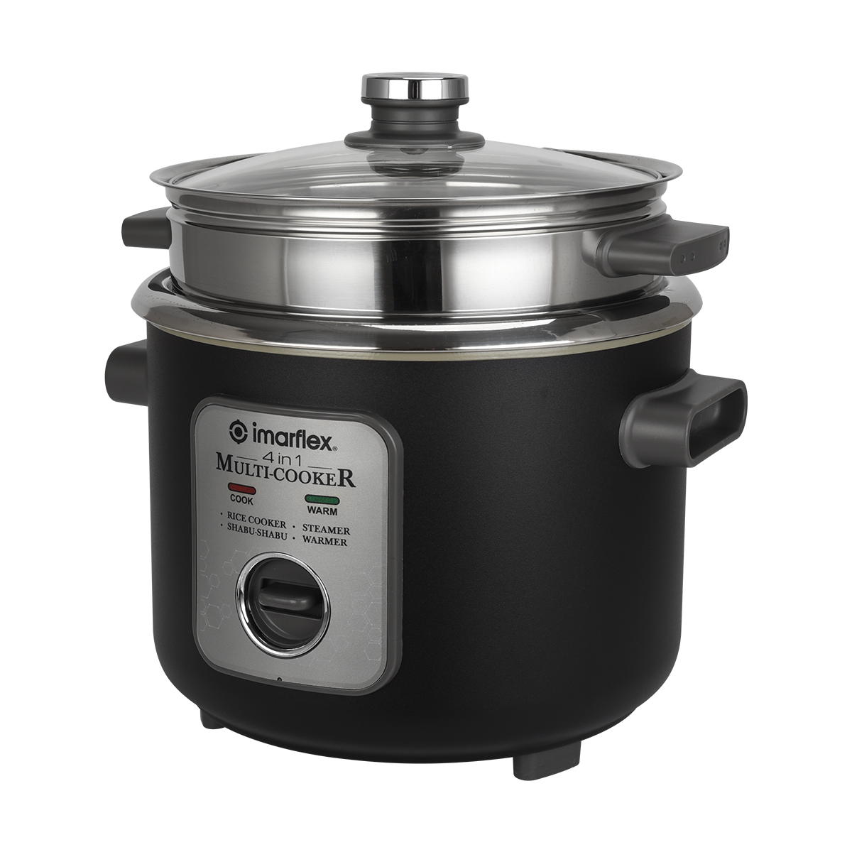 Imarflex 4-in-1 Rice Cooker and Multi-Cooker - 1.5L / 8 Cups (IRC-15LS ...