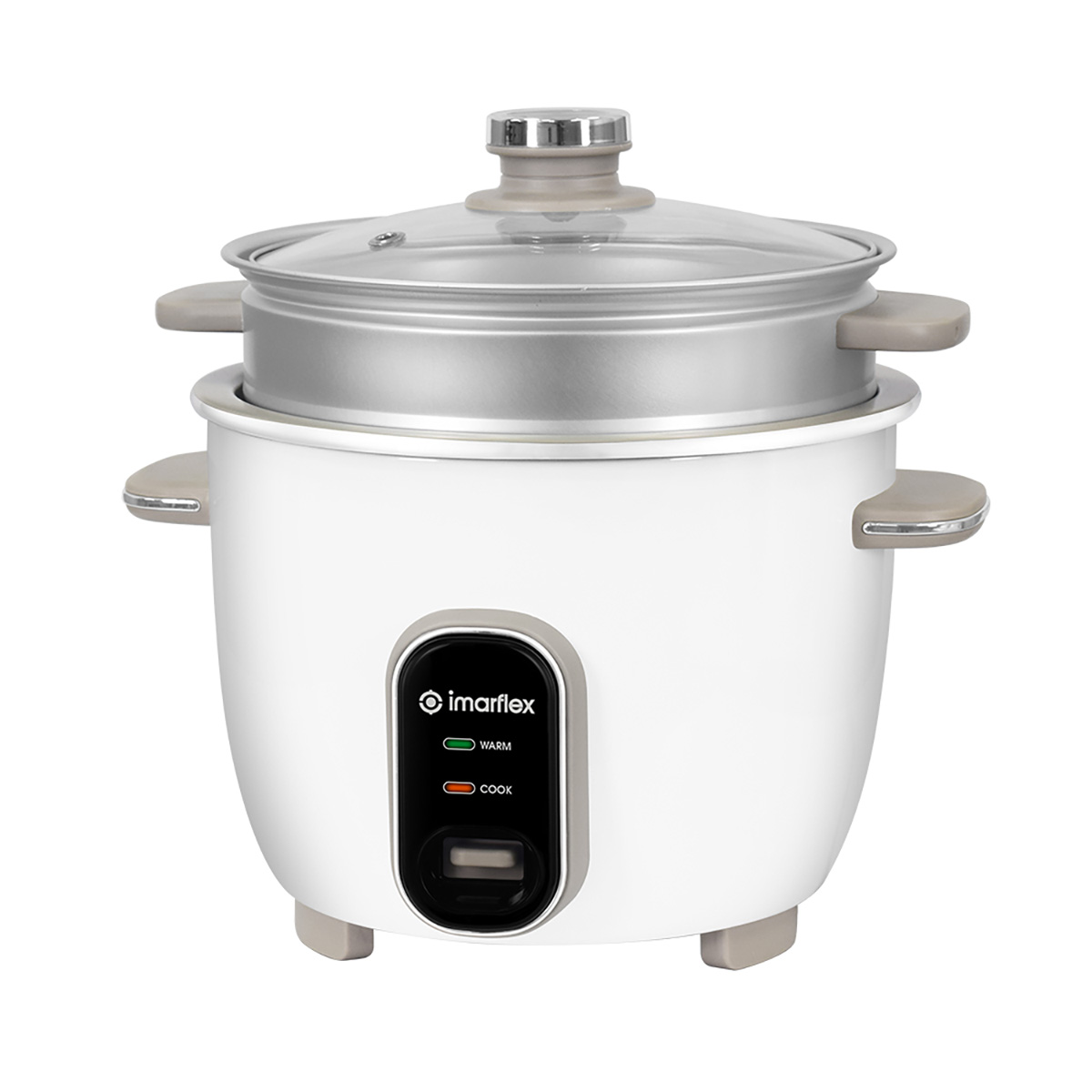 Imarflex Rice Cooker and 4-in-1 Ceramic Multi-Cooker - 1.8L/10 Cups ...