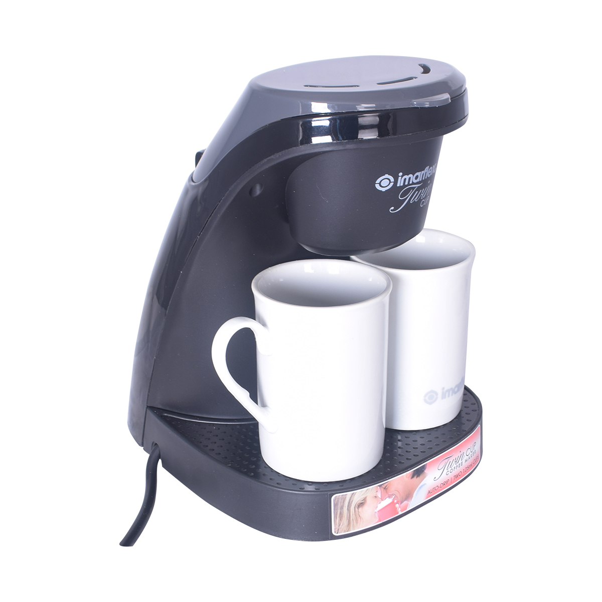 Imarflex Twin Cup Coffee Maker (ICM-200) - Imarflex